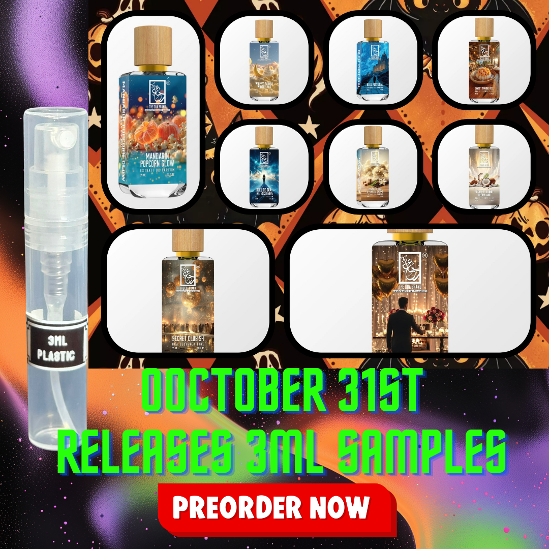 DUA FRAGRANCES OCTOBER 31ST NEW RELEASES 3ML SAMPLES PRE-ORDER SHIP BY ...