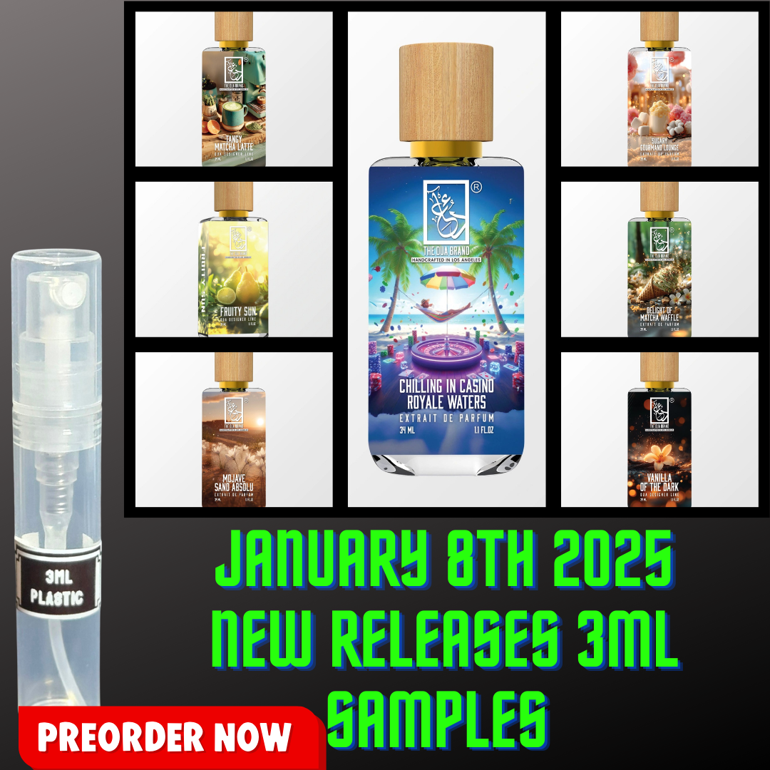 DUA FRAGRANCES January 8th 2025 NEW RELEASES 3ML SAMPLES – FatBoy Fragrance
