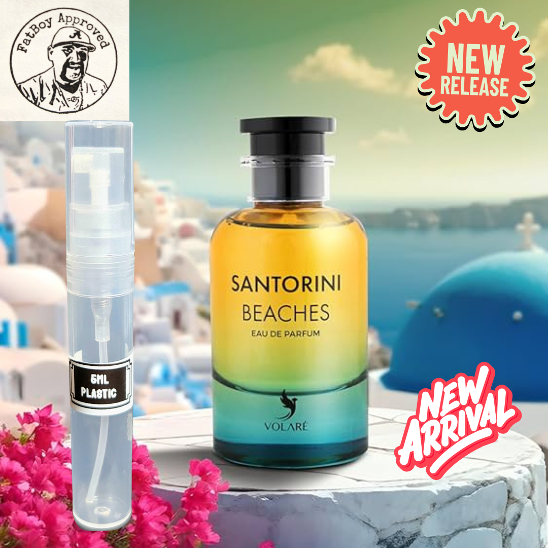 Volare Santorini Beaches EDP (ON THE BEACH TWIST) 5ML SAMPLES – FatBoy ...