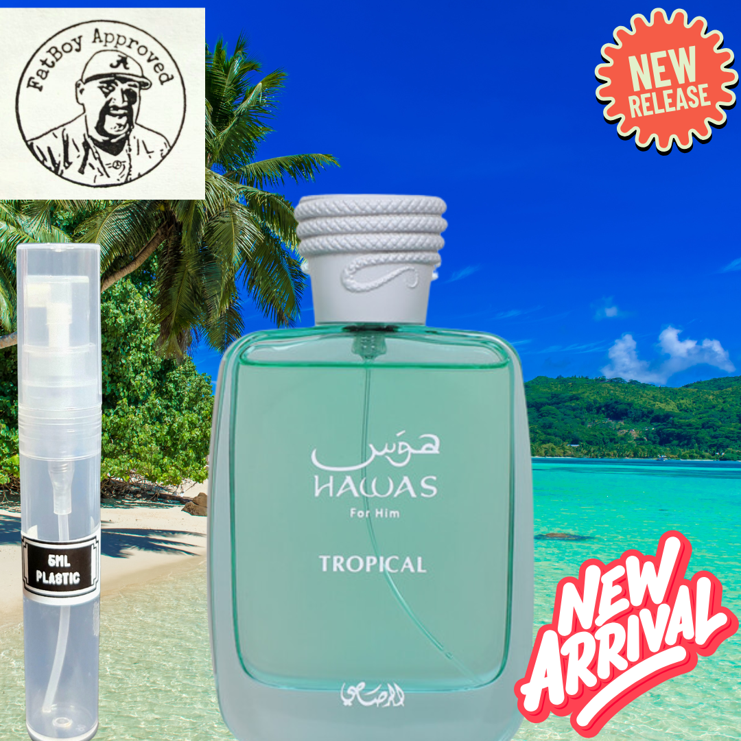 Rasasi Hawas for Him Tropical 5ml Decants – FatBoy Fragrance